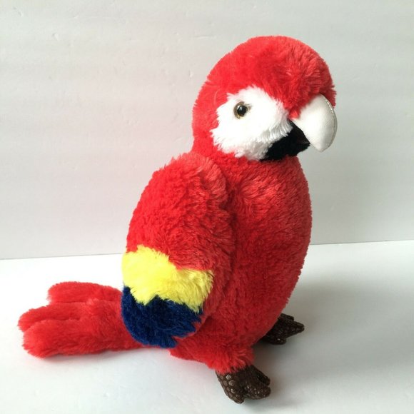 Aurora | Toys | Aurora Red Parrot Macaw Bird Plush Stuffed Animal Soft ...